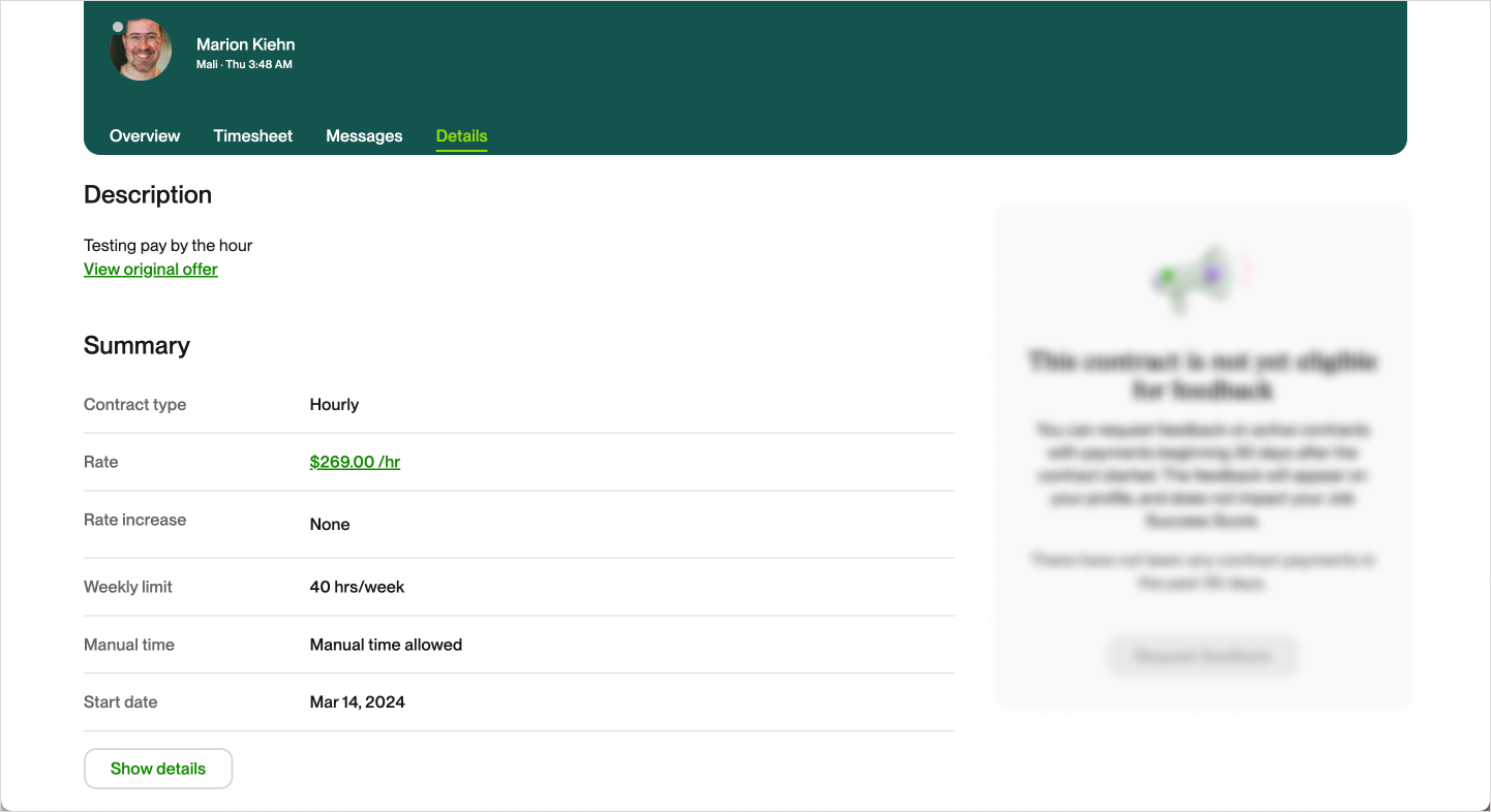 Get paid for hourly contracts – Upwork Customer Service & Support ...