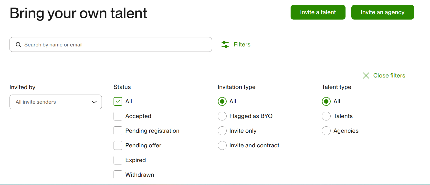 Check the status of your BYO freelancer invitation – Upwork Customer Service & Support | Upwork Help
