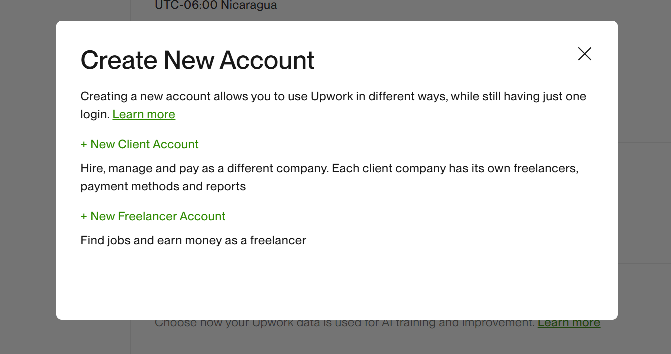 Create another company within your account – Upwork Customer Service & Support | Upwork Help